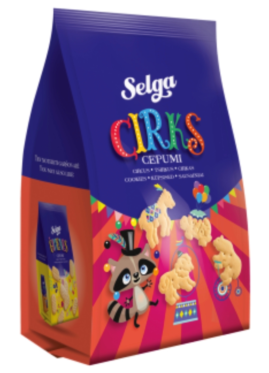 LAIMA - Selga Biscuits “Cirkus”, 300g (box*12). The Jolly Grocer